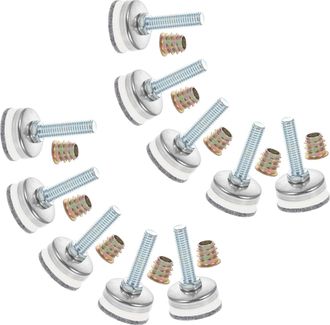 SOLUSTRE 10 St&uuml;ck Verstellbare M&ouml;belnivellierer 35mm Basis Nivellierf&uuml;&szlig;e mit 3/8 Gewinde H&ouml;henverstellbare M&ouml;belf&uuml;&szlig;e f&uuml;r Schr&auml;nke Tische St&uuml;hle und Sofas