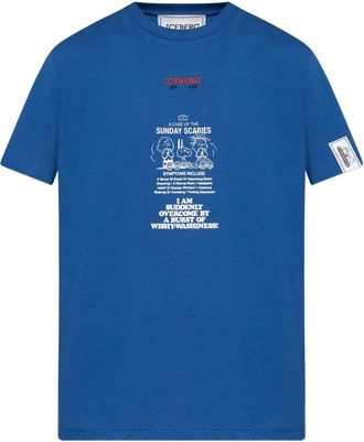 Iceberg t-shirt à imprimé graphique - Bleu