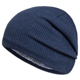 Generico Bonnet Coton Homme Chaud Doux Chapeau Homme Femme Coton &agrave; la Mode Bonnet Tricot Personnalisable Slouchy Chapeau Unisexe Adulte Ski Sport Casquette Cad