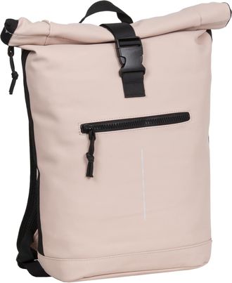 New Rebels Unisex Wasserabweisender Rolltop-Rucksack - 21l Rolltop-Backpack mit 15,6-Zoll-Laptopfach - Reiserucksack mit Klickverschluss - Rucksack mit Vordertas