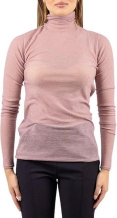 Pinko Pinko, Femme, Pulls, Violet, Taille: 36 FR Moss Maglia Ultrafine