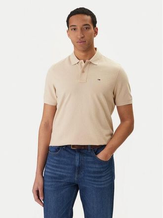Tommy Jeans Poloshirt DM0DM22711 Beige Regular Fit