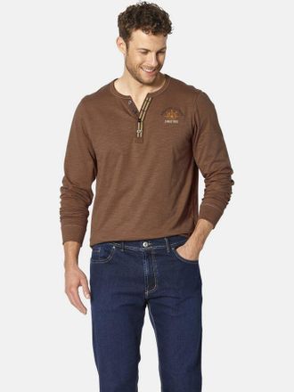 Babista Langarmshirt DANIVECCI mit Stickerei auf der Brust