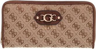Guess Samantha SLG Zip Around Wallet - - Accessories - Damen - Braun - ONE SIZE