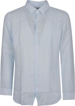 Altea Homme, Chemises, Bleu, Taille: XL Bond Long Sleeve Shirt