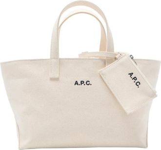 A.P.C. A.p.c., Femme, Sacs, Beige, Taille: ONE Size Le Drummer Toile Small