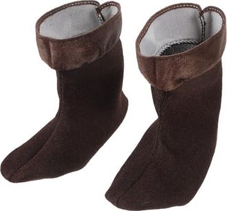 Vosarea Doublures de Bottes en Caoutchouc Imperm&eacute;ables Chaudes pour Hommes, Doublures Amovibles Isolantes en Coton, Taille L, Protection le Froid pour Bottes 