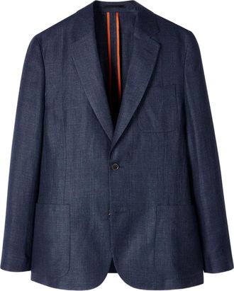 Paul Smith blazer à simple boutonnage - Bleu
