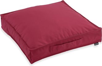 H.O.C.K. Matratzenkissen Outdoor Classic Uni Bodenkissen (50x50x10, Himbeer - Raspberry)