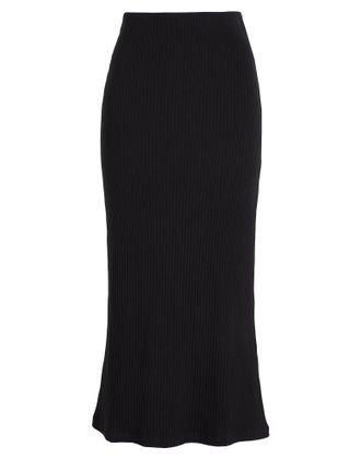 8 by YOOX RIBBED LOW-WAIST MAXI SKIRT