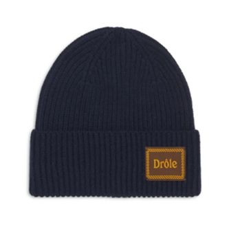 Dr&ocirc;le de Monsieur Marineblauer Rippstrickwollm&uuml;tze - - Accessories - Herren - Blau - ONE SIZE