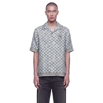Amiri MA Checkered Bowling Shirt