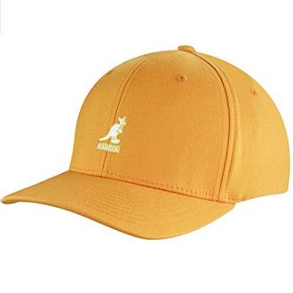 Kangol Baseball Flexfit en laine pour homme et femme, Abricot chaud, L/XL