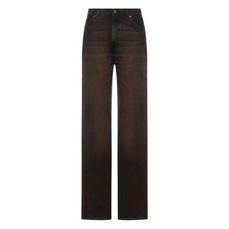 Haikure Braune Faded Wash Five-Pocket Jeans - - Jeans - Damen - Schwarzk - W26