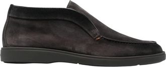 Santoni Homme, Chaussures, Gris, Taille: 42 1/2 EU Bottes Dragon en Daim