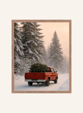 Any Image Any Image Wandbild Weihnachtstradition Mit Rahmen braun