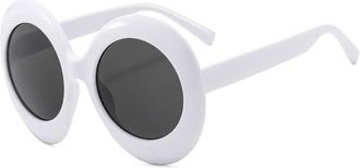 Generic Lunettes De Soleil Dext&eacute;rieur &Agrave; Grande Monture For Femmes, For Les D&eacute;placements Quotidiens, Vacances Et Loisirs(White)