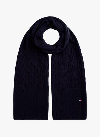 Tommy Hilfiger Echarpe &agrave; torsades en laine m&eacute;lang&eacute;e