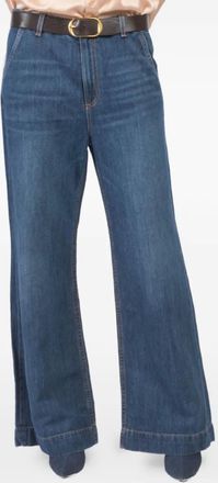 ASKK NY buttoned wide-leg jeans - Blau