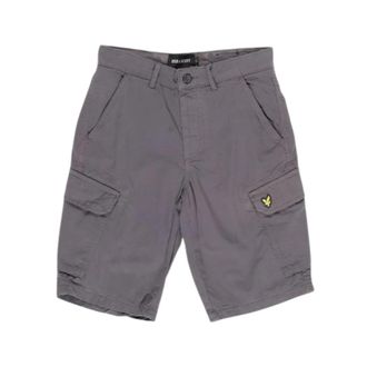 Lyle & Scott Graue Baumwoll-Bermudashorts - - Shorts - Herren - Grau - W36