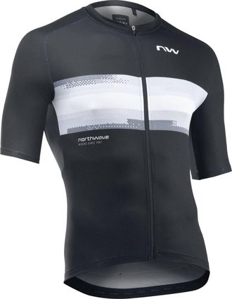 Northwave Force Evo Fahrrad Trikot kurz schwarz/wei&szlig; 2025: Gr&ouml;&szlig;e: L (50)