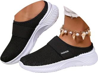 Minetom Orthop&auml;dische Hausschuhe Damen Clogs Pantoletten Air Cushion Freizeit Atmungsaktiv Sandals Gesundheitsschuhe Slip on Walkingschuhe Mesh Sandalen Schuh