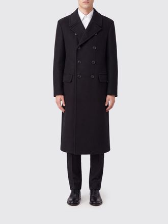 Tom Ford Manteau crois&eacute; en m&eacute;lange de laine vierge et cachemire avec revers en pointe