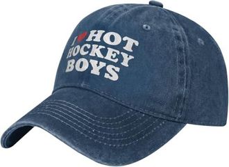 Generic Pare-Soleil Casquette I Love Les Beaux Hockeyeurs Vintage Casquette Trucker Anti-Soleil Visiere pour Entra&icirc;nements Cyclisme Soir&eacute;es