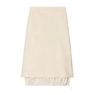 Tory Burch Wendbarer Cremiger Midi-Rock - - Skirts - Damen - Wei&szlig; - XS