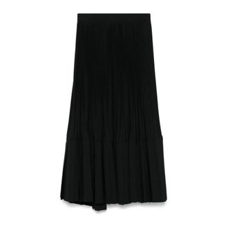 Junya Watanabe Femme, Jupes, Noir, Taille: 38 FR Jupe plissée ceinturée