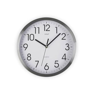 VERSA Enkel Horloge Murale silencieuse d&eacute;corative pour Cuisine, Salon, Salle &agrave; Manger ou Chambre &agrave; Coucher, Style Moderne, Dimensions (H x L x L) 25 x 4,1 x