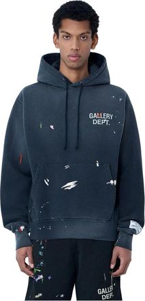 Gallery Dept. Homme, Sweatshirts et sweats &agrave; capuche, Bleu, Taille: XL GD Paint Logo Sweat &agrave; capuche