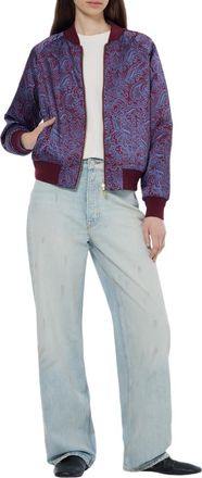 Scotch & Soda Reversible printed bomber Damen Bomber, Blue Mountain Paisley Lake Blue, XS