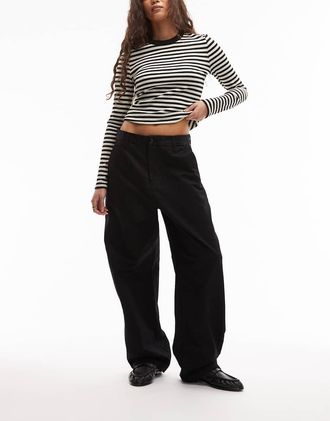 Carhartt Work in Progress Brady - Locker geschnittene Hose in Schwarz