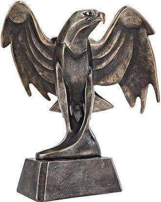Design Toscano Schmiedende Kraft, Art Deco Adlerstatue, 28 x 33 x 35,5 cm