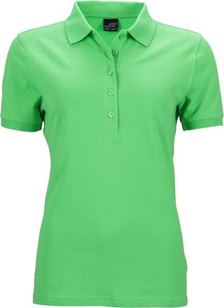 James & Nicholson Damen Ladies Elastic Polo Piqu&eacute; Poloshirt, Gr&uuml;n (Lime-Green), 42 (Herstellergr&ouml;&szlig;e: XXL)