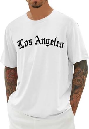 Generic T-shirts &agrave; col rond &agrave; manches courtes pour homme - L&eacute;ger - Pour les loisirs - Confortable et respirant - Extensible - Disponible dans de nombreuses co