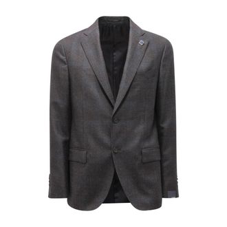 Lardini Wollanzug Grau | Blue Prince of Wales - - Jackets - Herren - Grau - 2XL
