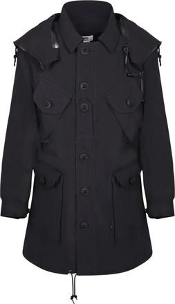 Junya Watanabe Homme, Manteaux, Noir, Taille: M Manteau Militaire