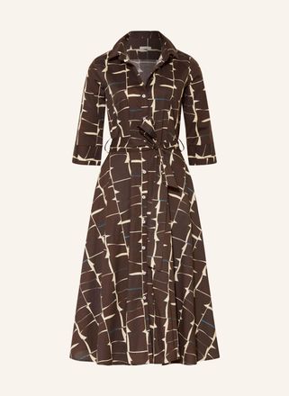 Lilienfels Lilienfels Hemdblusenkleid Mit 3/4-Arm braun