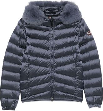 Colmar veste à col en fourrure - Bleu