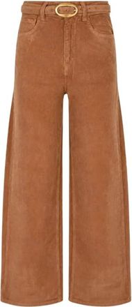 Twinset Balloon Corduroy Hosen - - Trousers - Damen - Braun - XS