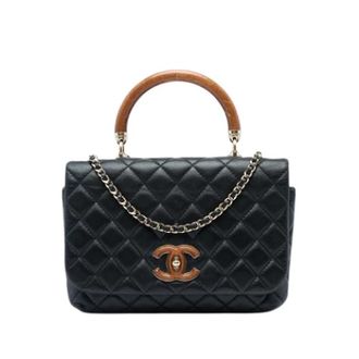 Chanel Pre-owned Knock on Wood Satchel - - Pre-owned - Damen - Schwarzk - ONE SIZE