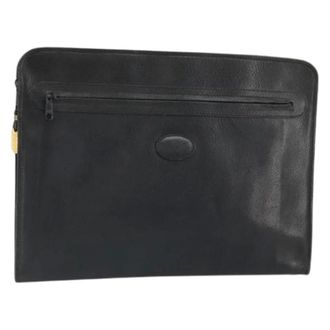 Gucci Pochette en cuir Pre-owned - Femme - Pre-owned - Noir - Taille: ONE Size