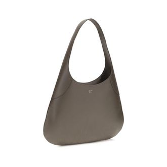 Khaite Womens Joan Shoulder Bag Gray Calf Leather Bos