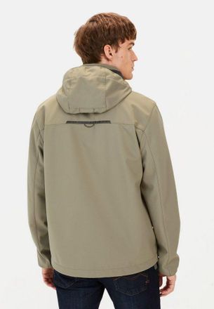 Camel Active Softshelljacke Softshell Jacke mit abnehmbarer Kapuze Langarm Reflektierende Details