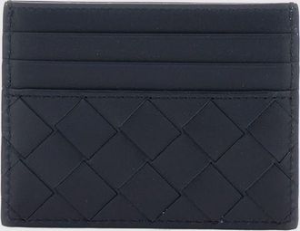 Bottega Veneta Flaches Kartenetui aus geflochtenem Kalbsleder