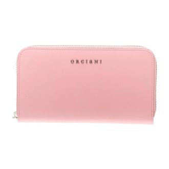 Orciani Zip Around Geldb&ouml;rse aus weichem Leder - - Accessories - Damen - Rosa - ONE SIZE