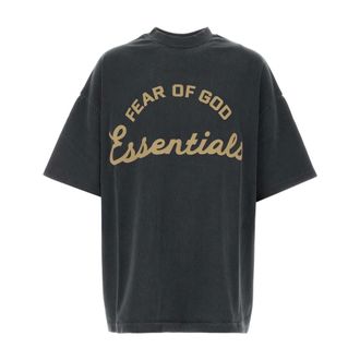 Fear of God Homme, Tops, Noir, Taille: XL Slate Cotton Oversize T-Shirt