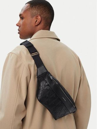 Calvin Klein G&uuml;rteltasche Emblem Aop Deboss Waistbag LV04D3564G Schwarz